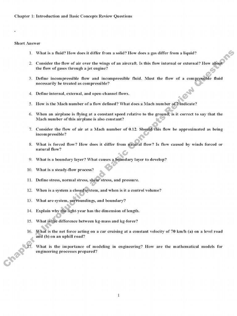 Chapter 1 Introduction and Basic Concepts Review Questions | PDF