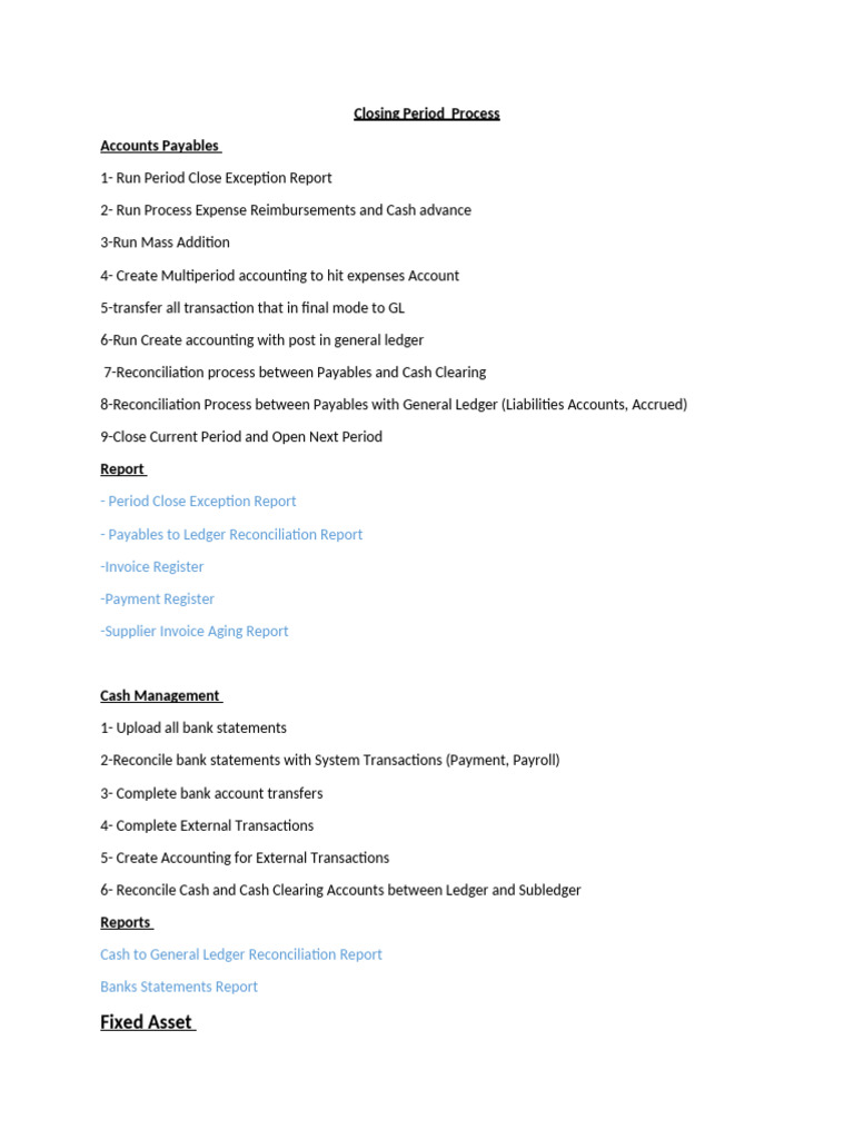 Closing Periods Procedures | PDF | Accounts Payable | Accrual