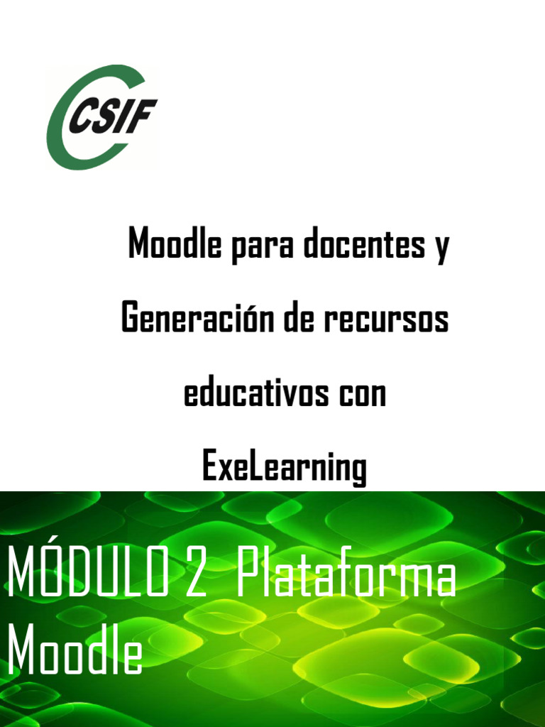 MODULO2_Plataforma_Moodle_2024 | PDF | Moodle | Enseñando
