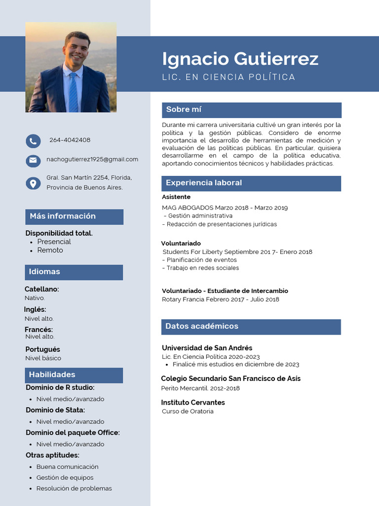 Currículum Vitae - Gutierrez Ignacio | PDF