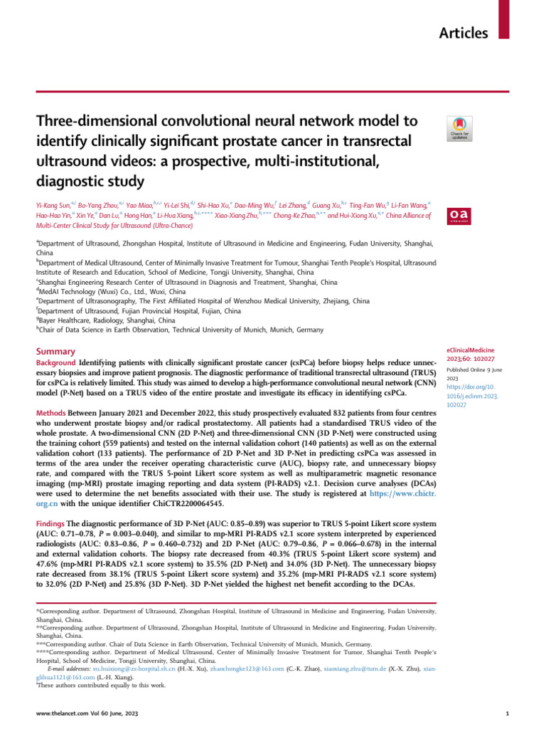 Three Dimensional Convolutional Neural Network Mod | PDF | Medical Imaging | Clinical Medicine