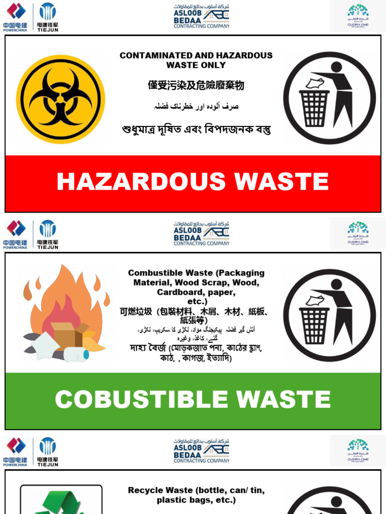 WASTE BIN SIGNAGE | PDF