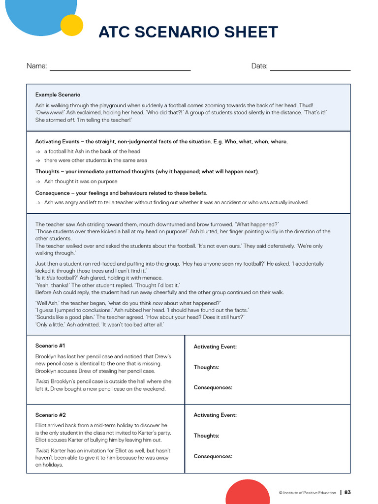 ATC Scenario Sheet P 83 Interactive | PDF