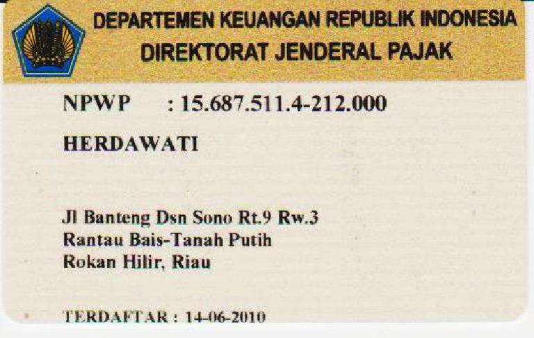 NPWP | PDF