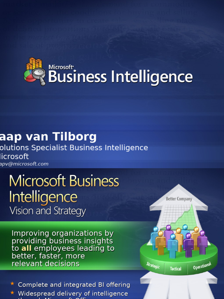 Microsoft-Business-Intelligence | PDF | Share Point | Microsoft Sql Server