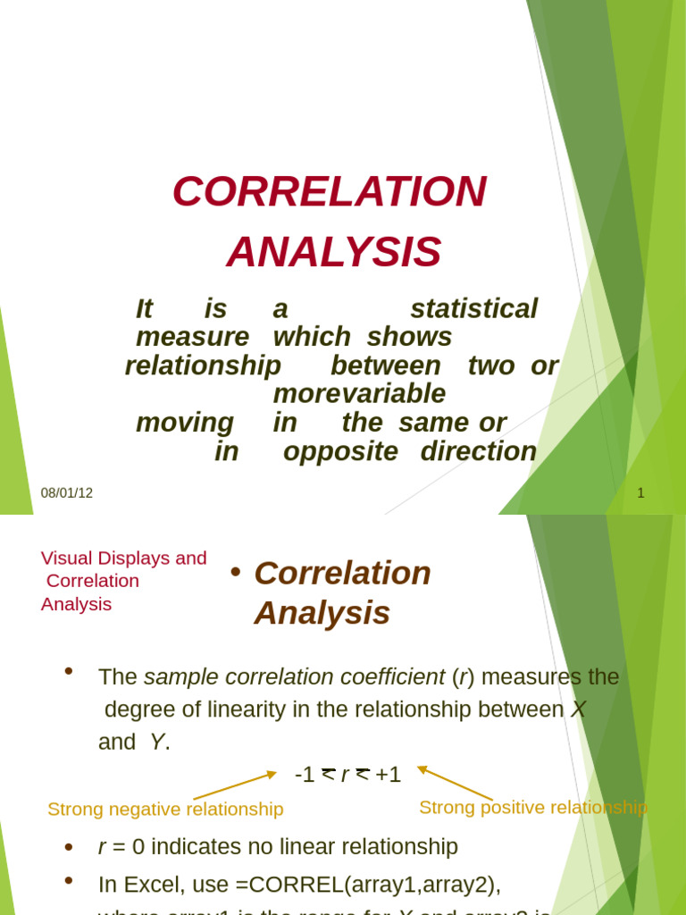 Ch 7 Correlation 2 Pdf Statistical Analysis Teaching Mathematics