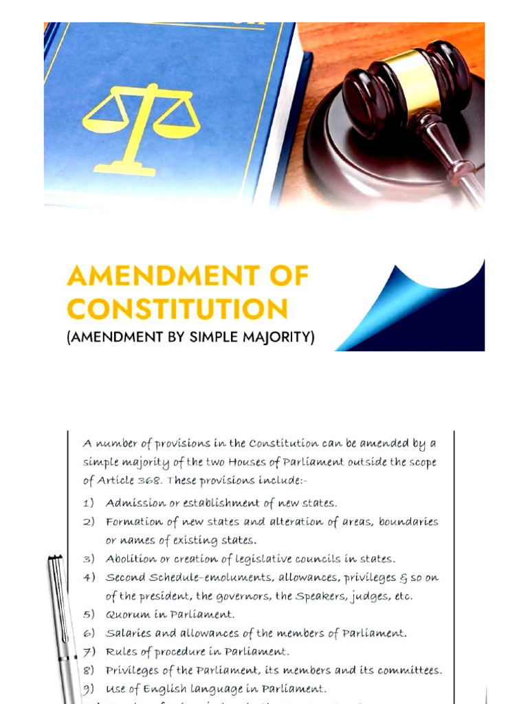 AMENDMENT OF CONSTITUTION | PDF