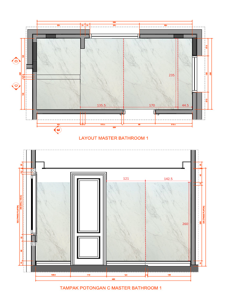 Plot Master Bathroom 1&2 (Araya) | PDF