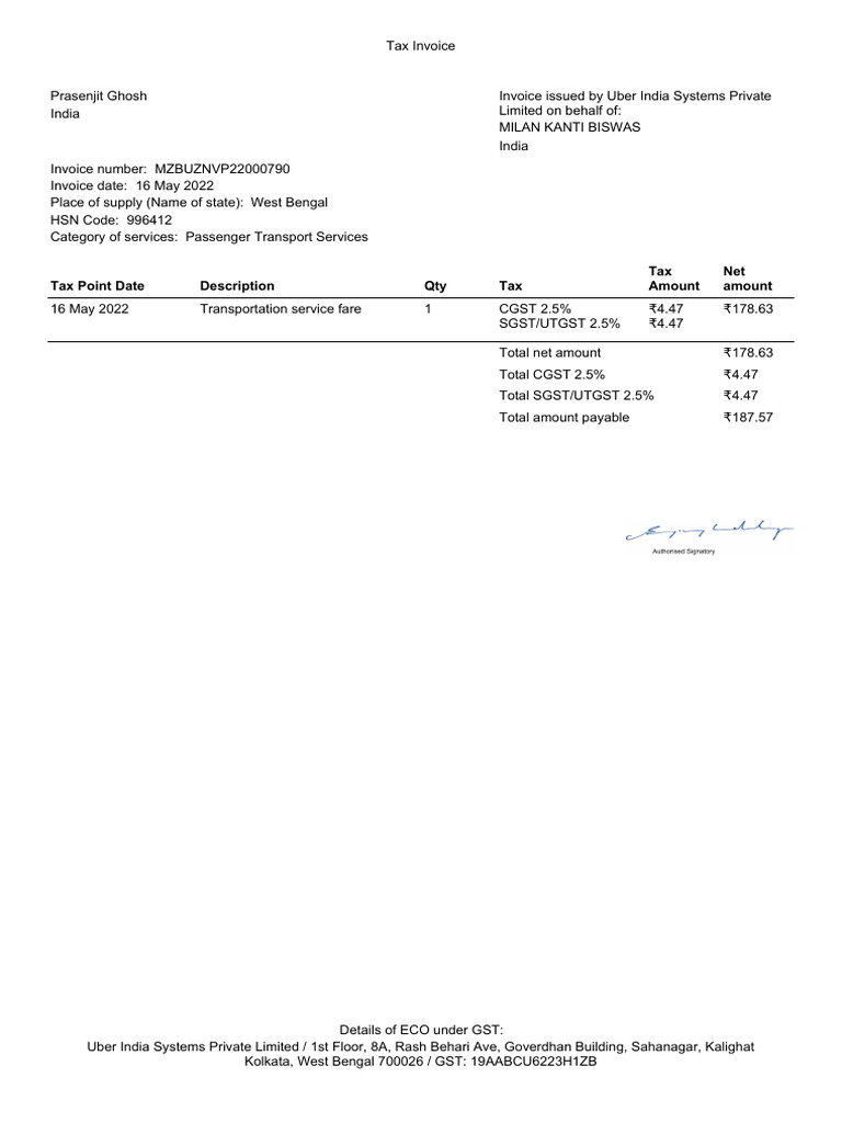 Uber Reciept | PDF | Invoice | Governance