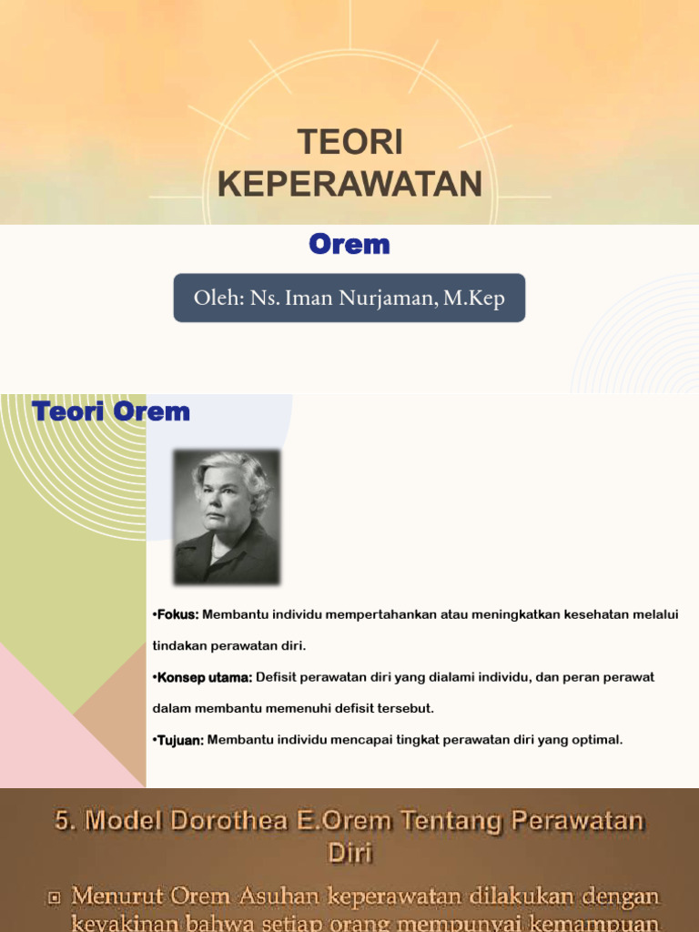 Model Selfcare Orem | PDF