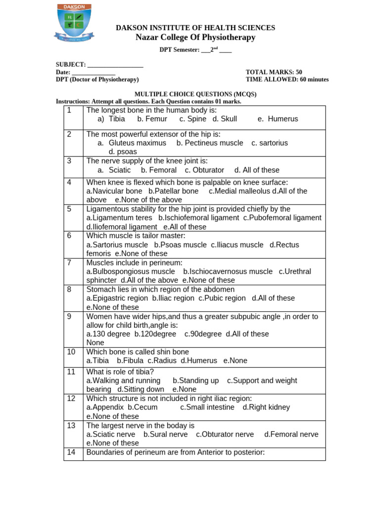Anatomy II Mids Paper | PDF | Pelvis | Abdomen