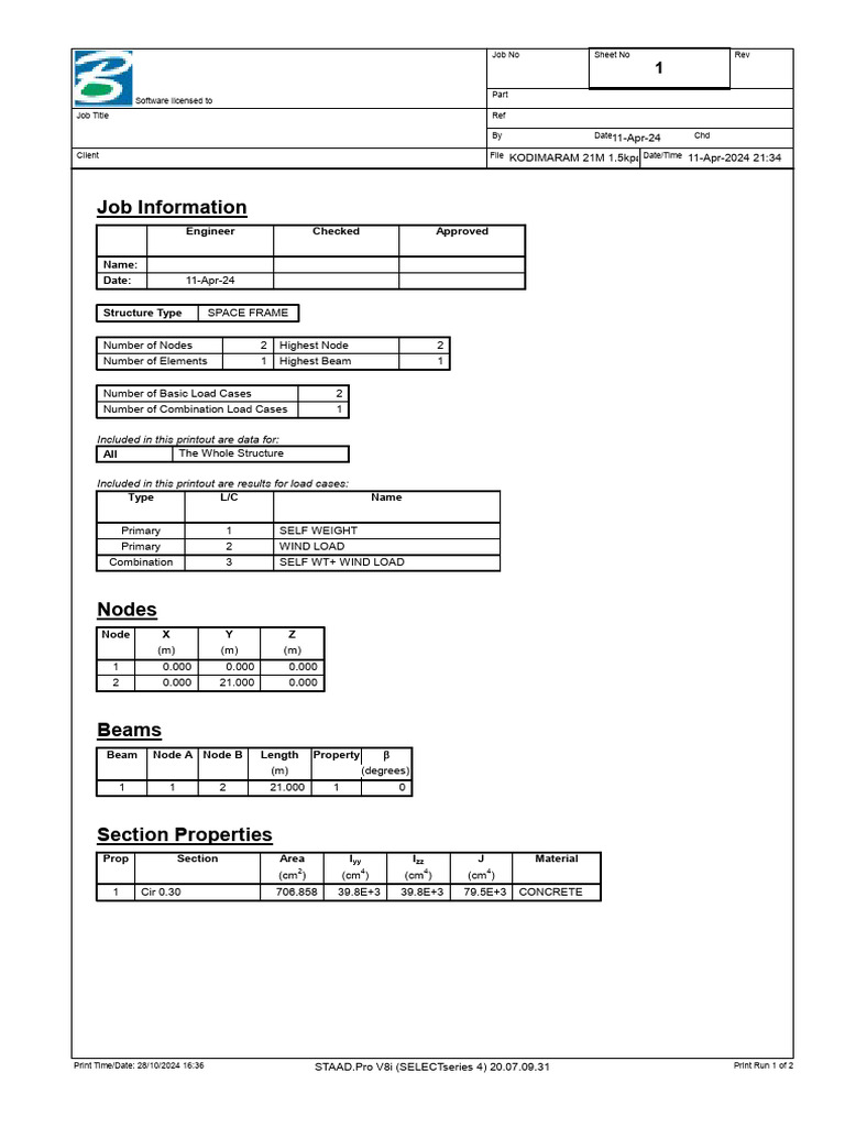 Kodimaram INPUT | PDF | Structural Engineering | Building Engineering