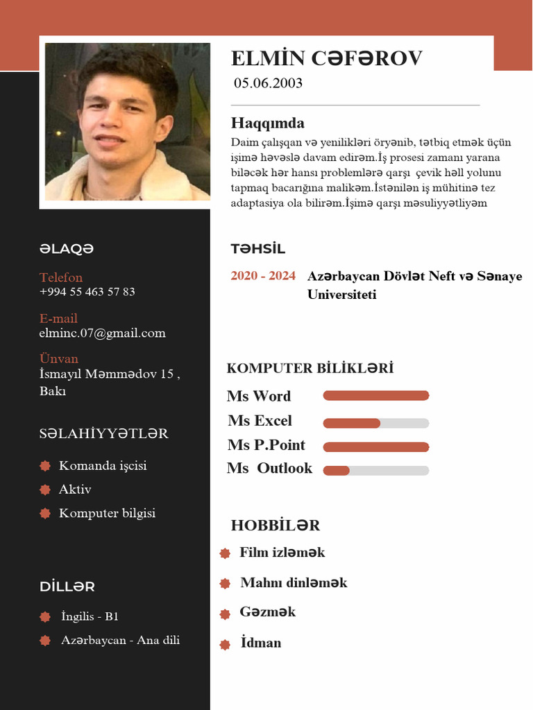Elmin Cəfərovv | PDF