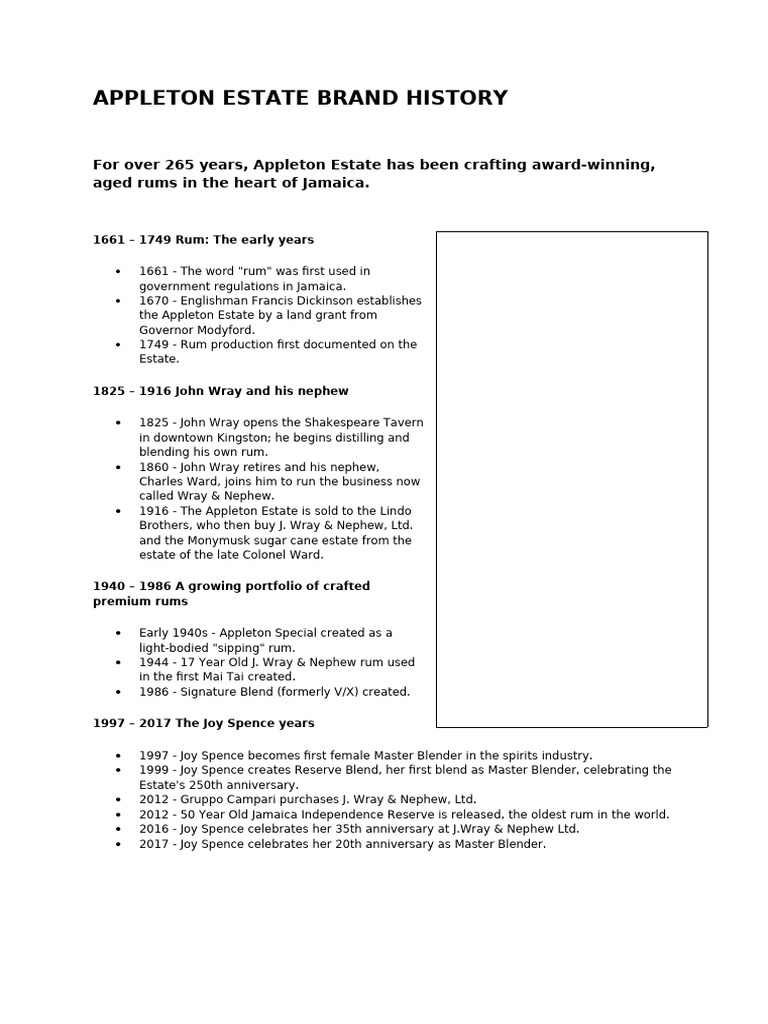 Appleton Brand History | PDF | Classics