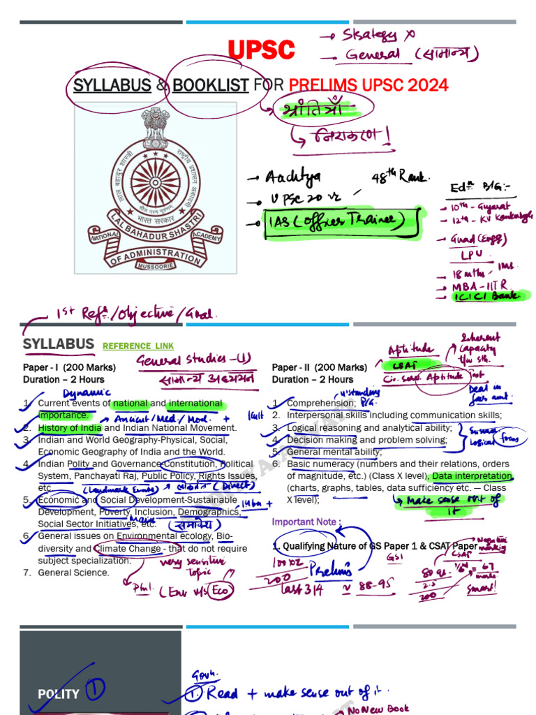 UPSC 2024 Syllabus Overview | PDF | Behavior Modification | Cognitive Psychology