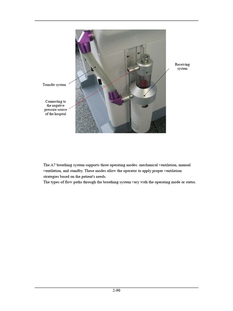 Breathing System Operating Modes Explained | PDF | Valve | Breathing