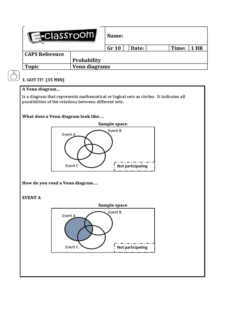 gr10t4 Probability Venn Diagram | PDF | Mathematics