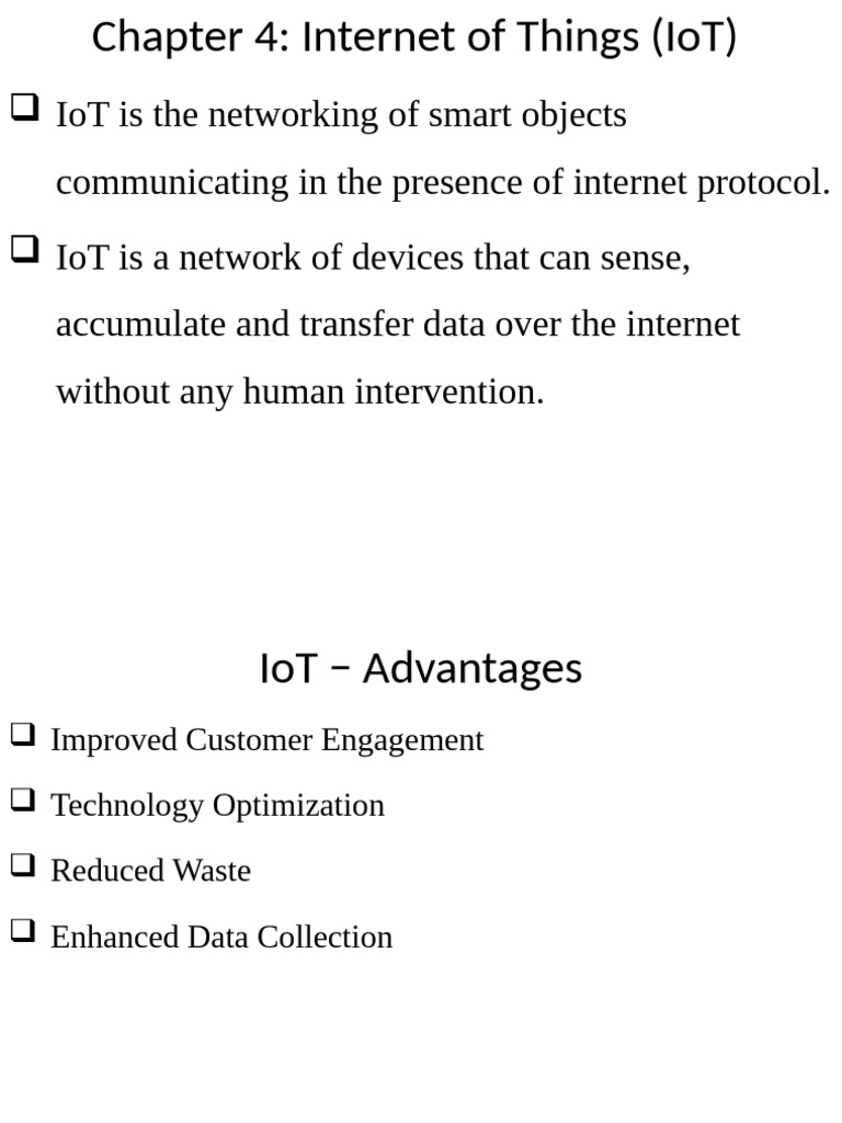 Chapter 4 -IoT | PDF | Internet Of Things
