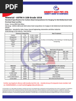 Technical Specifications - ASTM A27 Grade 70-40 | PDF | Steel | Alloy