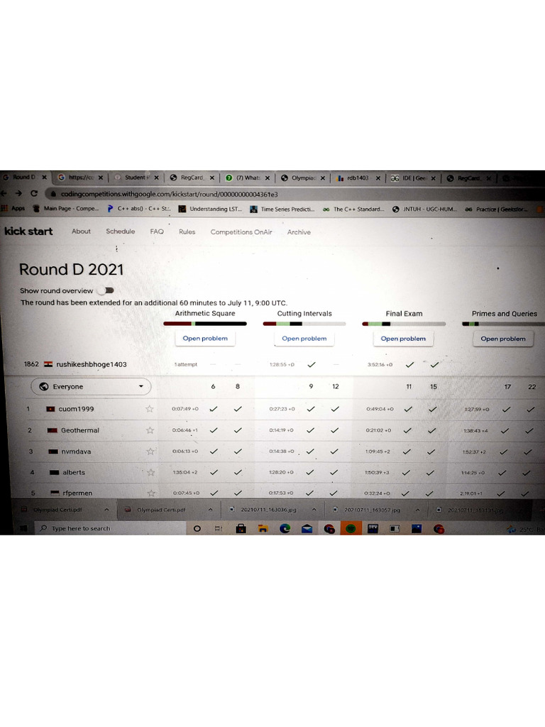 Google Kickstart | PDF