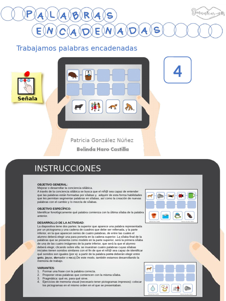 Palabras Encadenadas 4 | PDF | Sílaba
