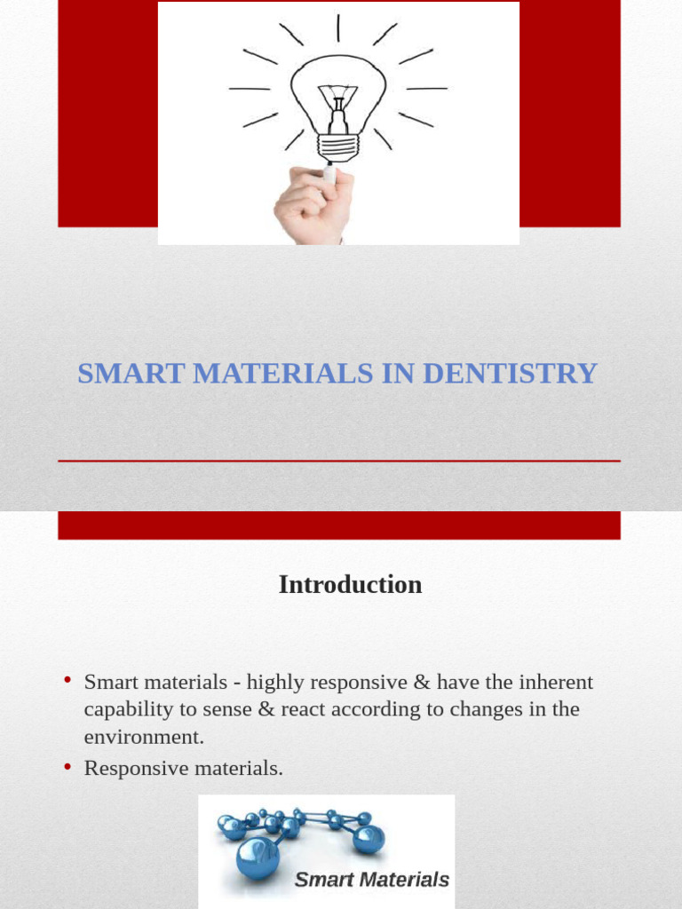 Smart Materials in Pediatric Dentistry | PDF | Building Engineering ...