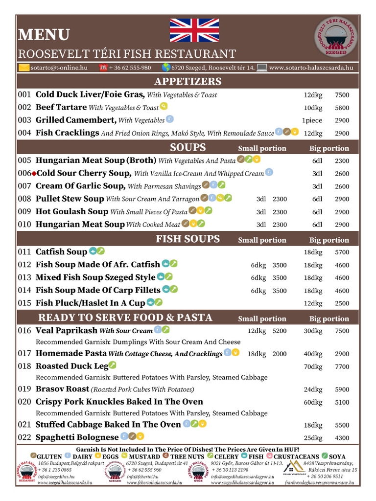 Sotarto Etlap Angol 2024 03 | PDF
