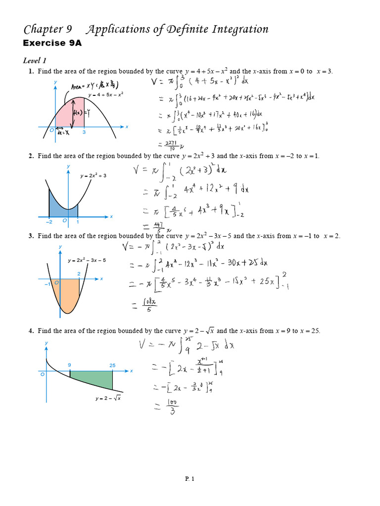 Chp9 Applications of Definite Integration | PDF | Analytic Geometry | Differential Geometry