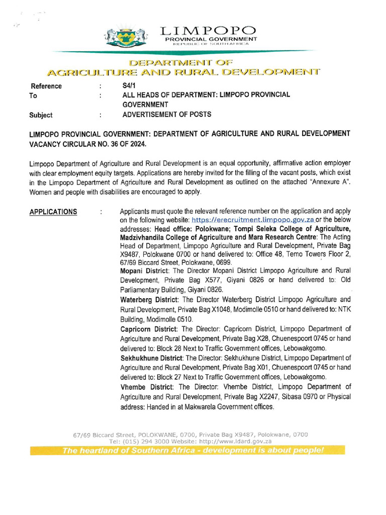 Departmental Circular No 36 of 2024 | PDF