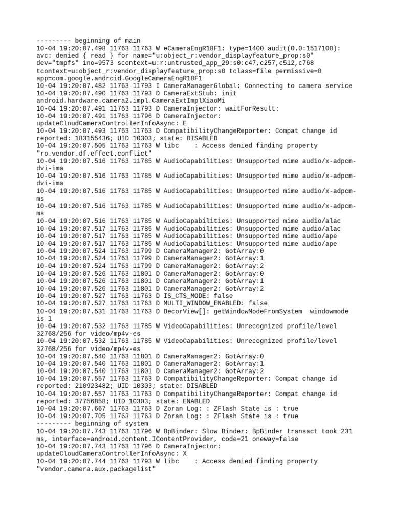 Log Cat 1728044407398 | PDF | Software | Computing