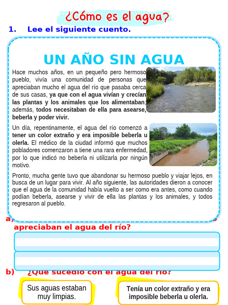 La importancia del agua en la vida | PDF