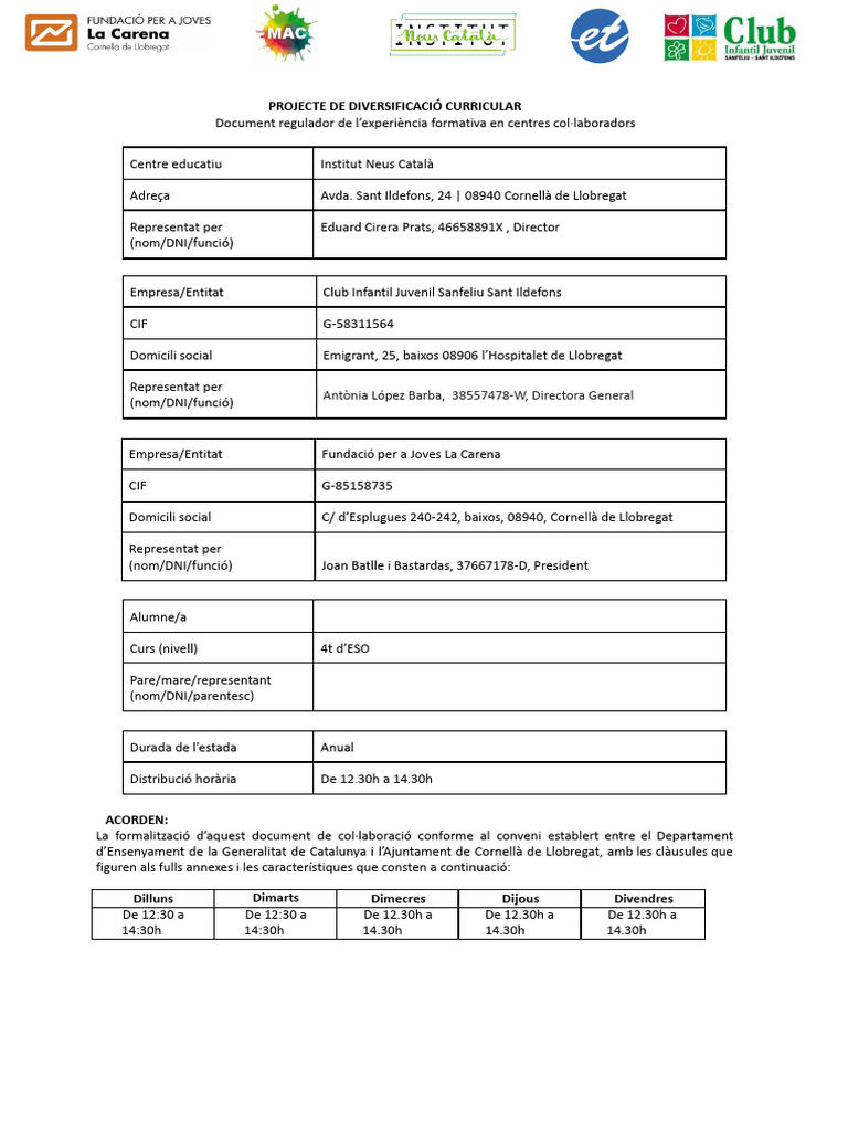 Compromís Educatiu PDC 24 - 25 | PDF