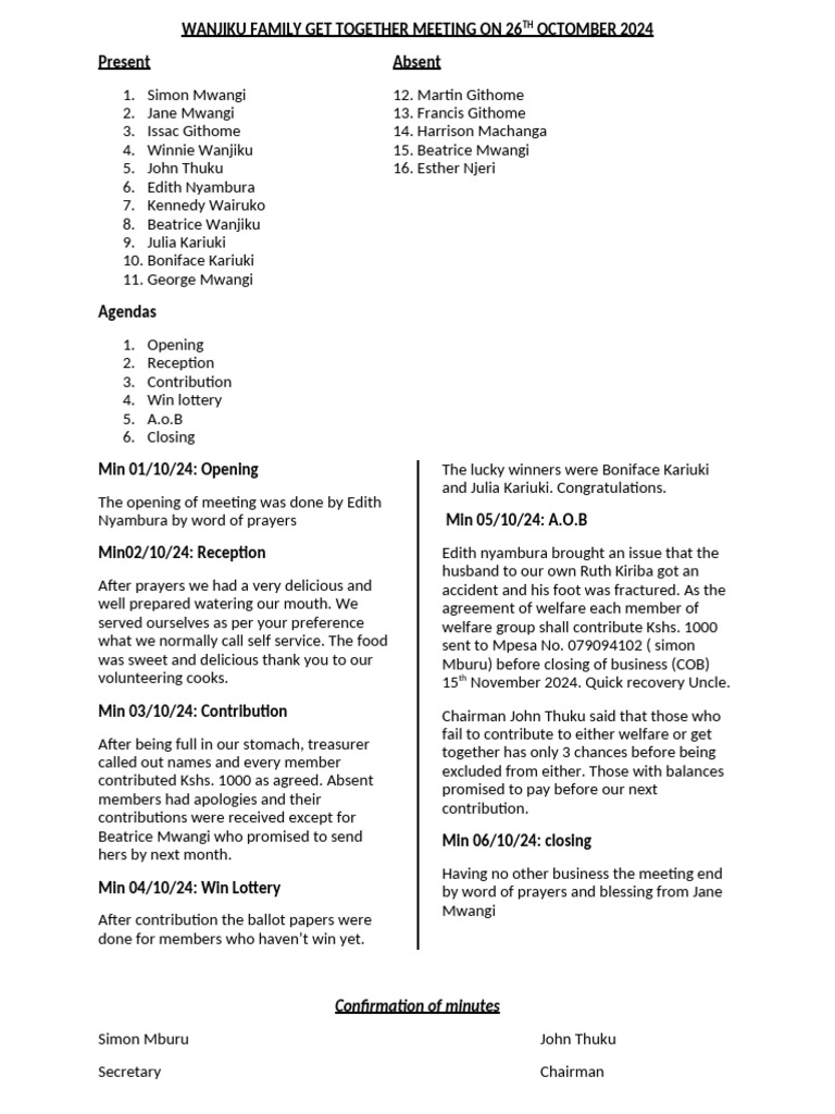 Meeting On 26TH Octomber 2024 | PDF
