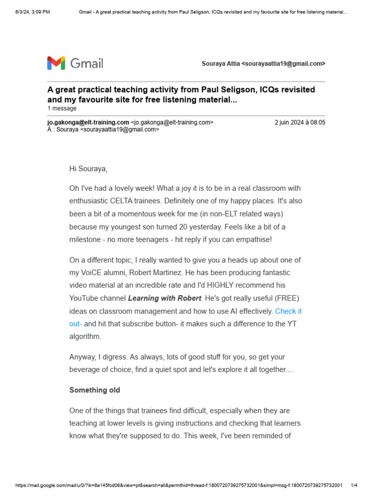 jo gakonga message | PDF | Learning