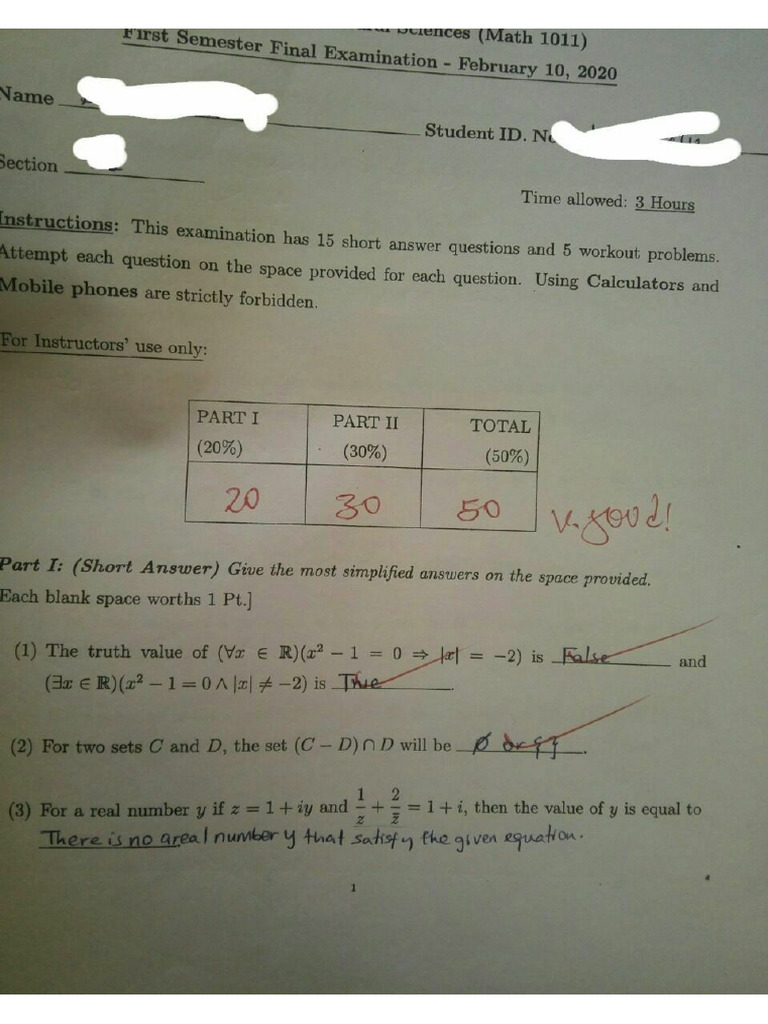 Aau - Final Exam With Perfect Answer | PDF