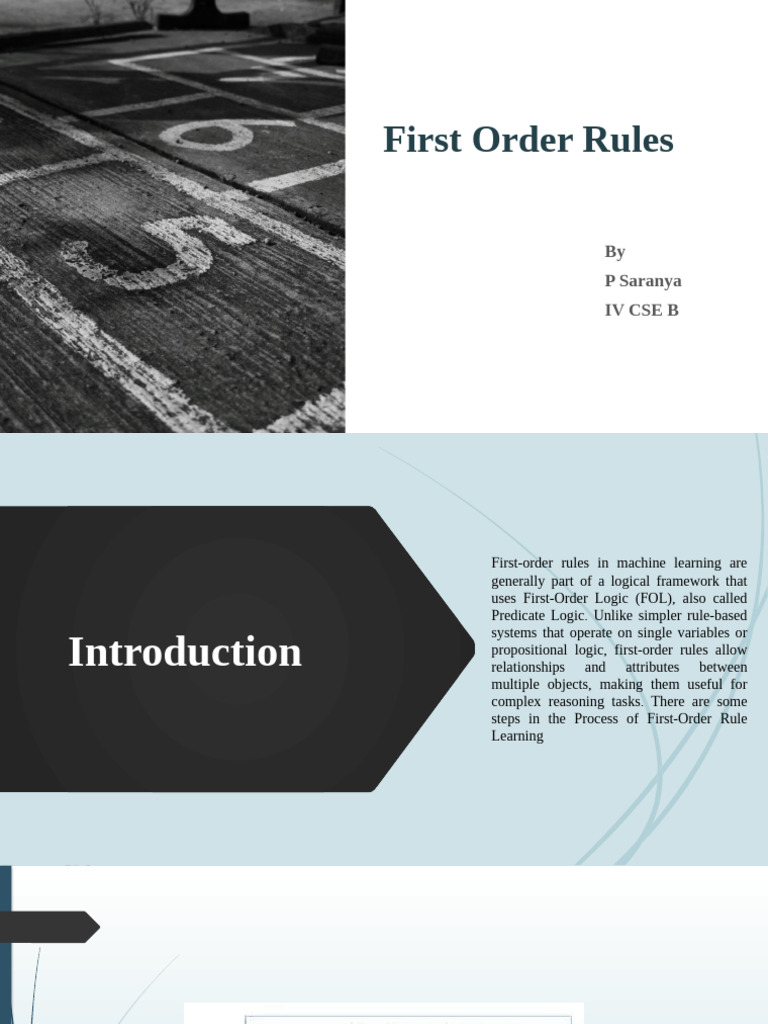 First Order Rules-1 | PDF | First Order Logic | Machine Learning