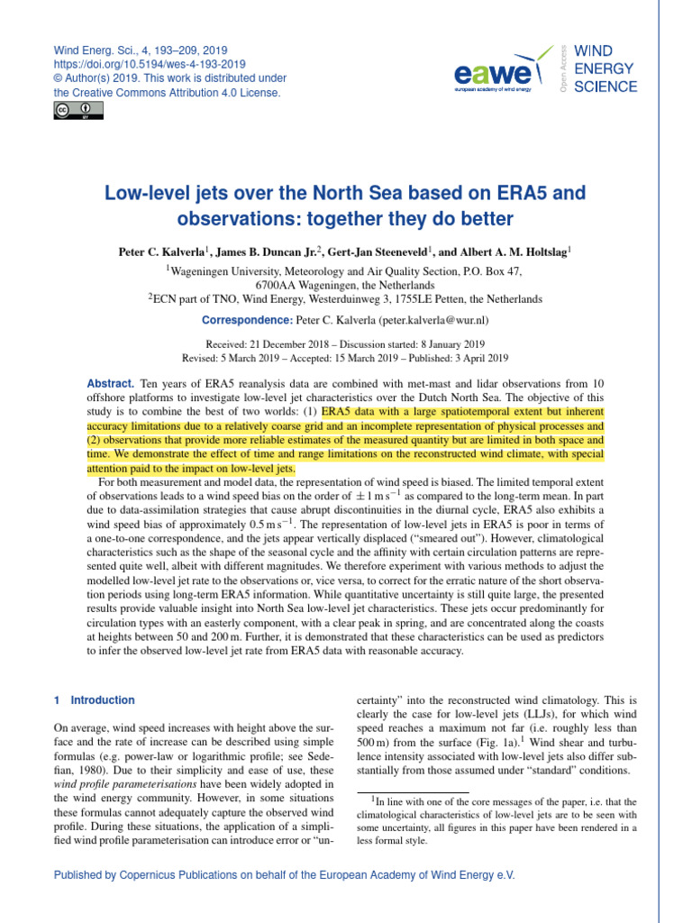 wes-4-193-2019 | PDF | Wound | Jet Stream