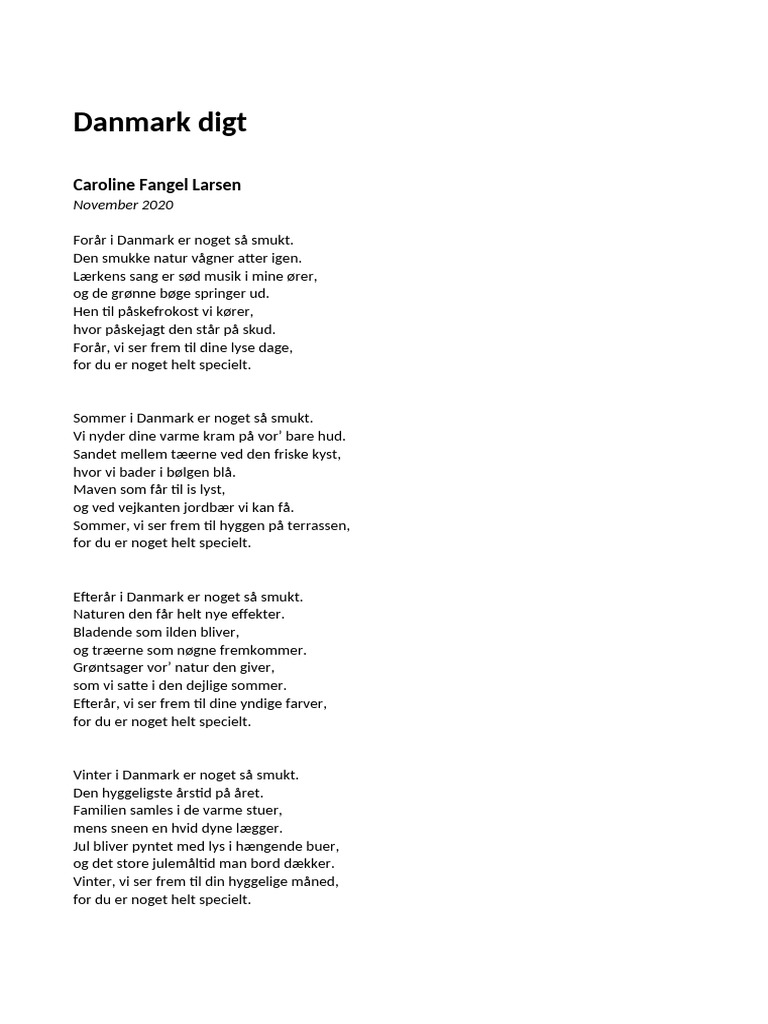 Danmark Digt | PDF