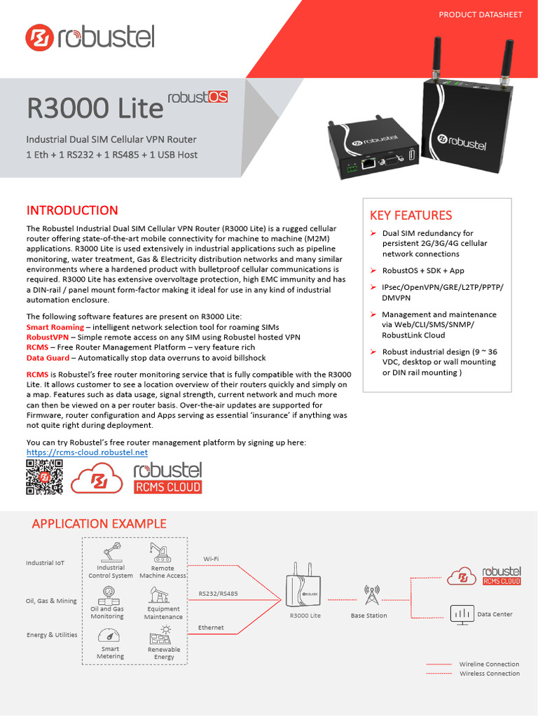 RT025 DS R3000-Lite V2.1.2 | PDF | Virtual Private Network | High Speed Packet Access