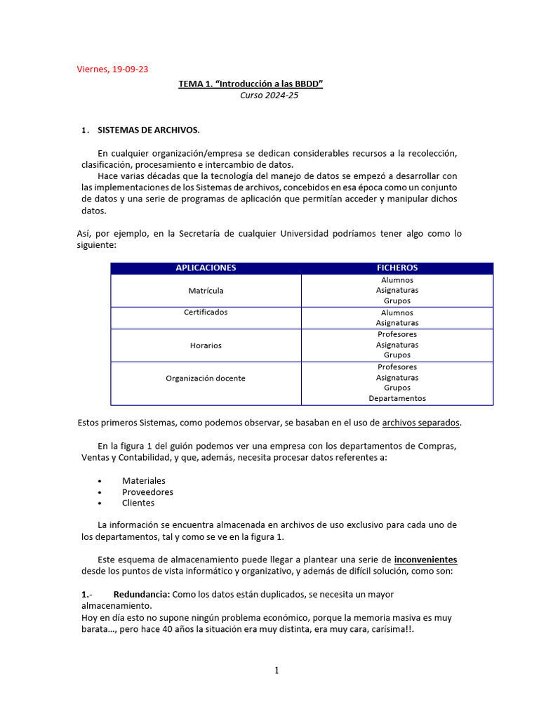 Introducción a las BBDD | PDF | Bases de datos | Archivo de computadora