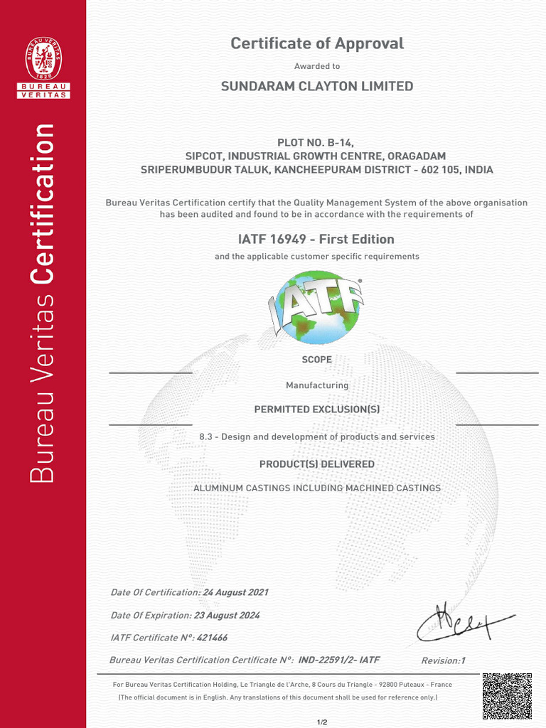 IATF 16949 Certification Overview | PDF | Business