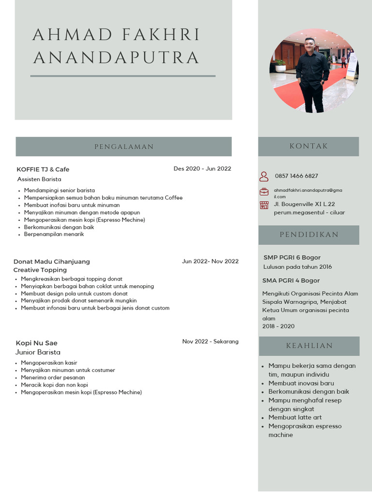 CV Ahmad Fakhri Anandaputra | PDF