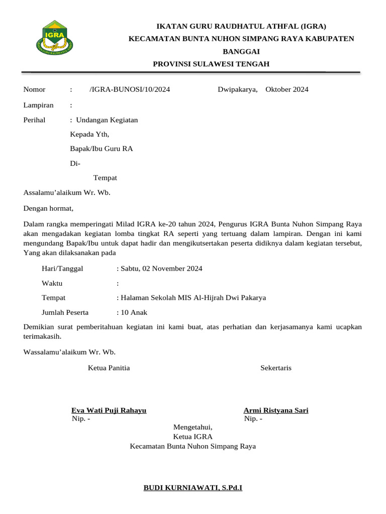 Undangan Lomba | PDF