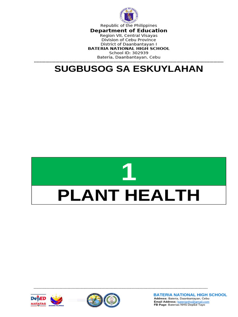 CRITERIA 1 PLANT HEALTH | PDF | Agriculture | Botany