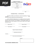 NLC Parental Consent Form Learning Camp Registration Template | PDF ...