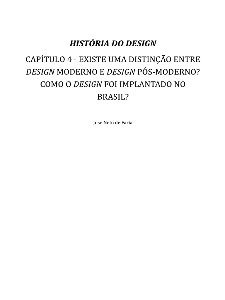 Historia Do Design Aula 4 | PDF