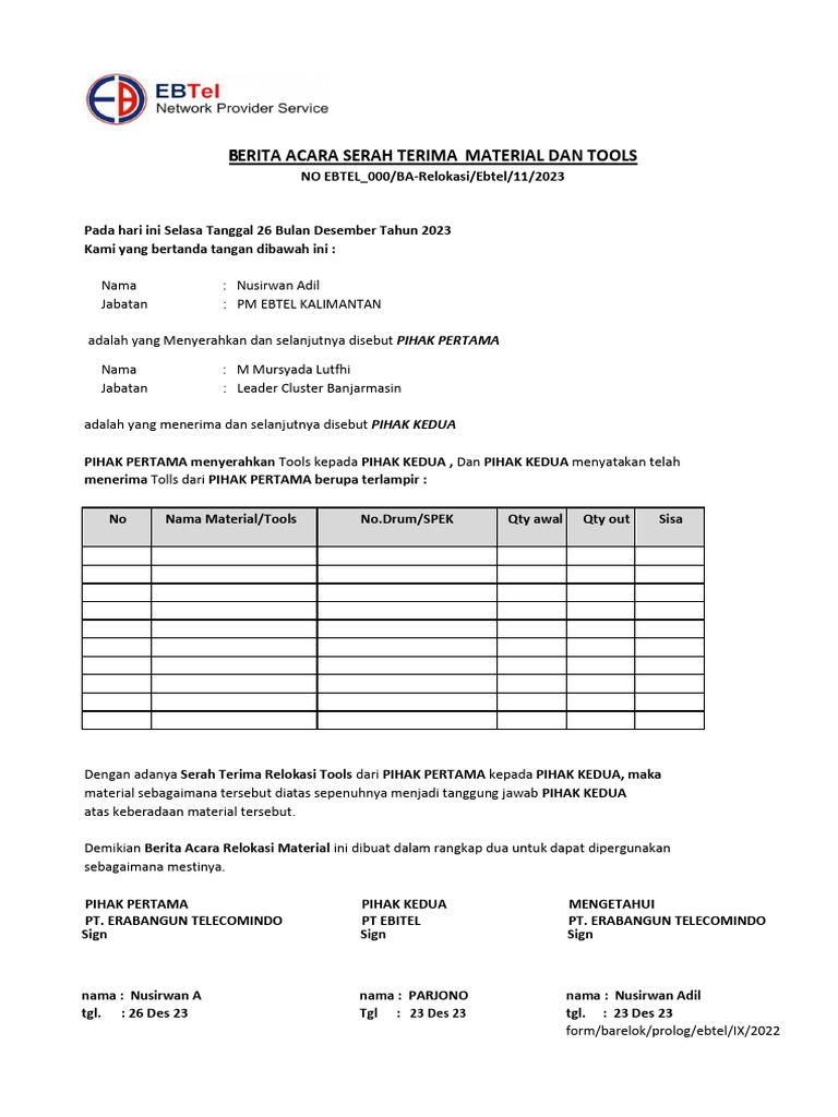 Ba Reloc Tool Luhfi | PDF