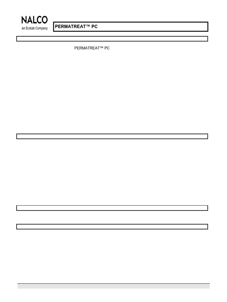 Permatreat™ PC-191T | PDF | Toxicity