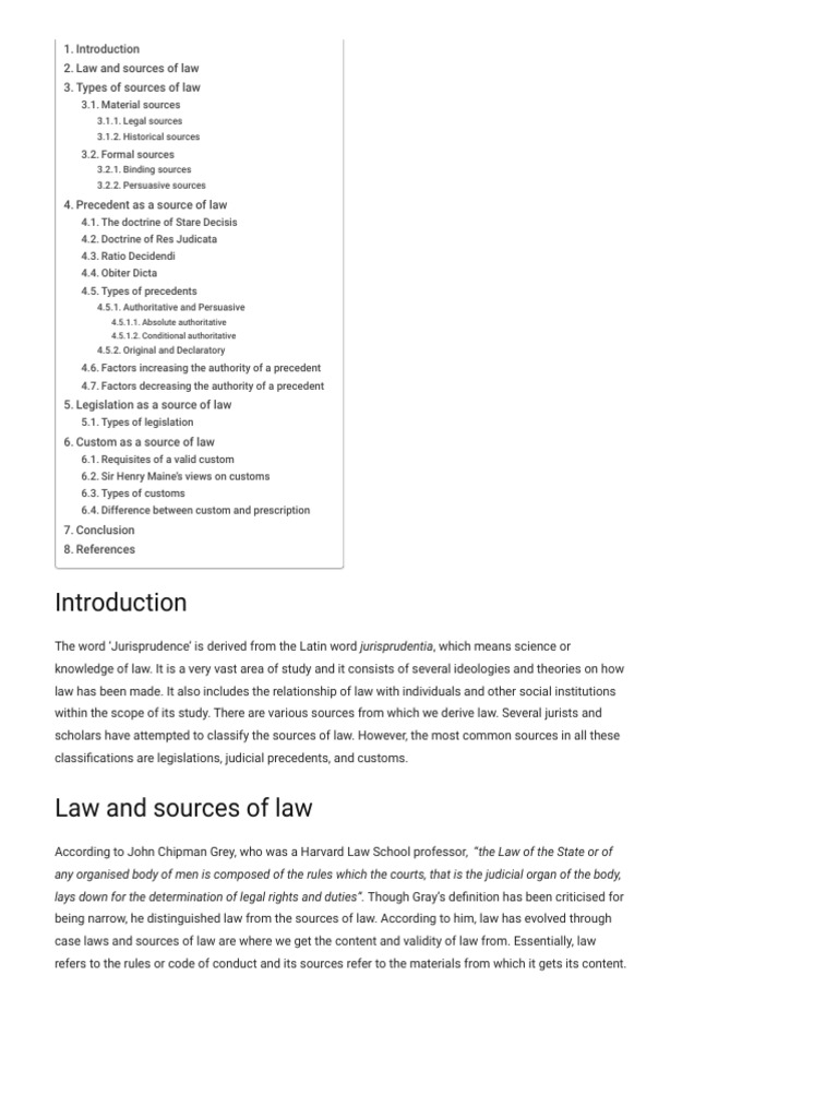 Understanding Jurisprudence Basics | PDF | Precedent | Sources Of Law