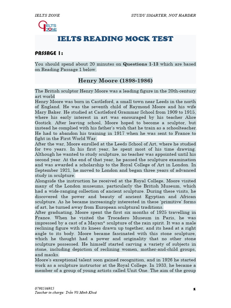 Ielts Reading Mock Test | PDF | Biodiversity | Little Red Riding Hood